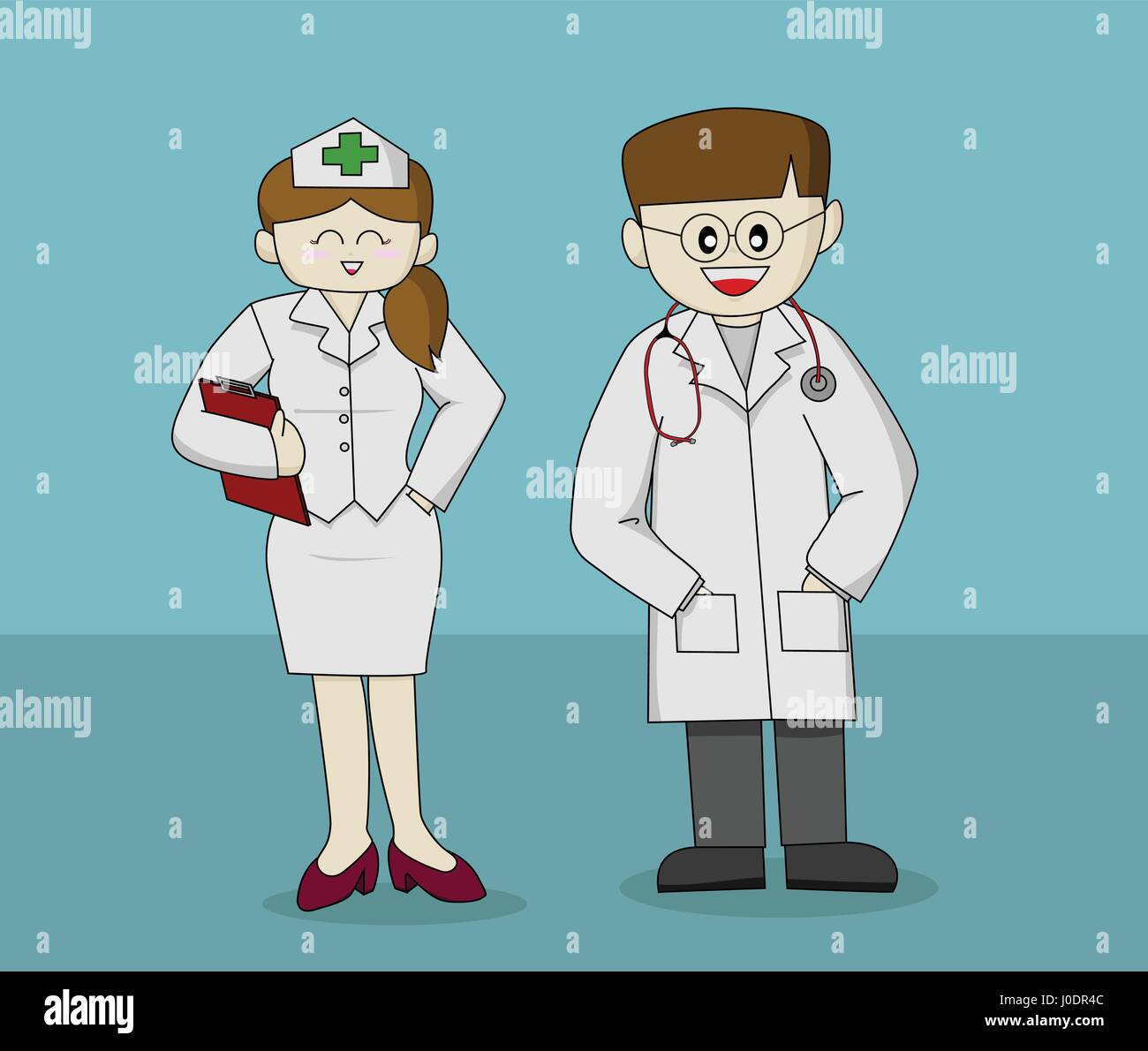 Nurse cartoon immagini e fotografie stock ad alta risoluzione - Alamy