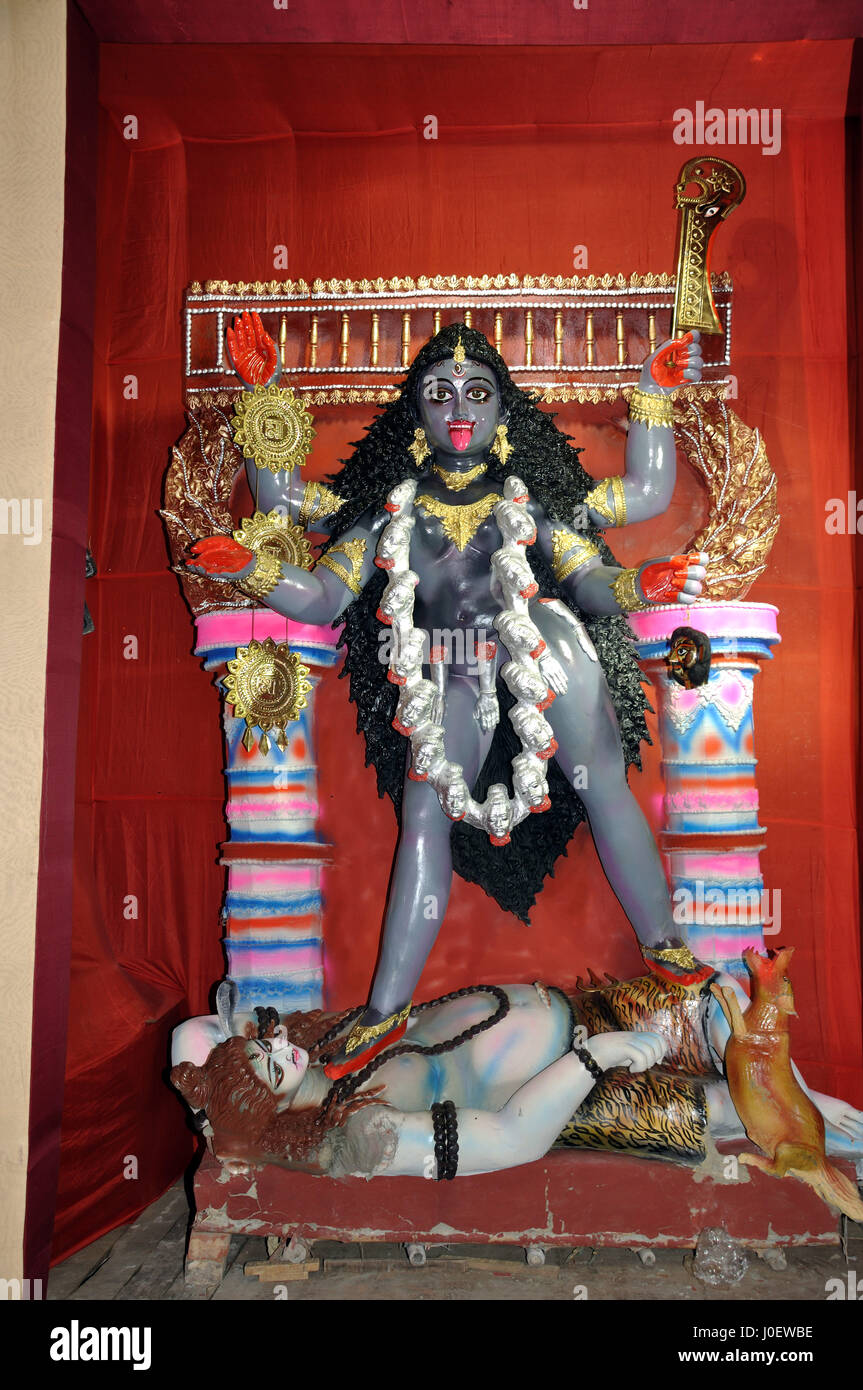 Goddess kali festival immagini e fotografie stock ad alta risoluzione ...