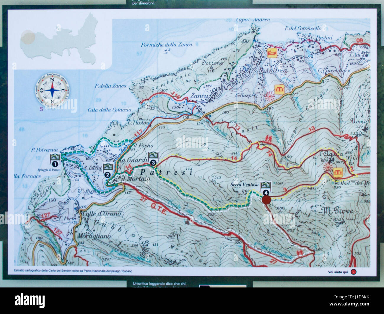 Mappa d'epoca dell'elba immagini e fotografie stock ad alta risoluzione ...