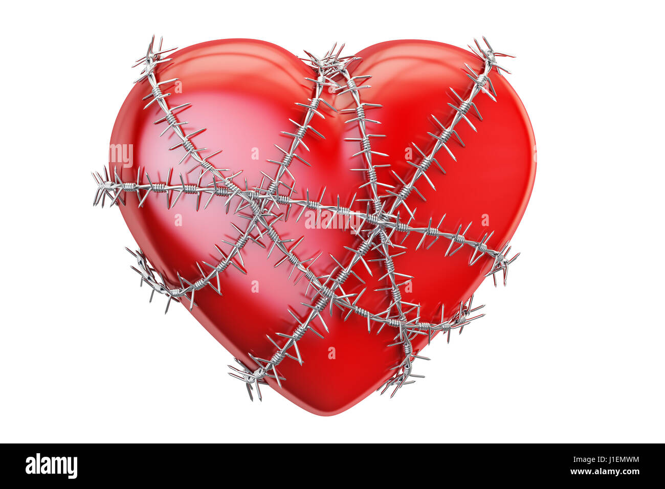 Cuore filo spinato immagini e fotografie stock ad alta risoluzione - Alamy