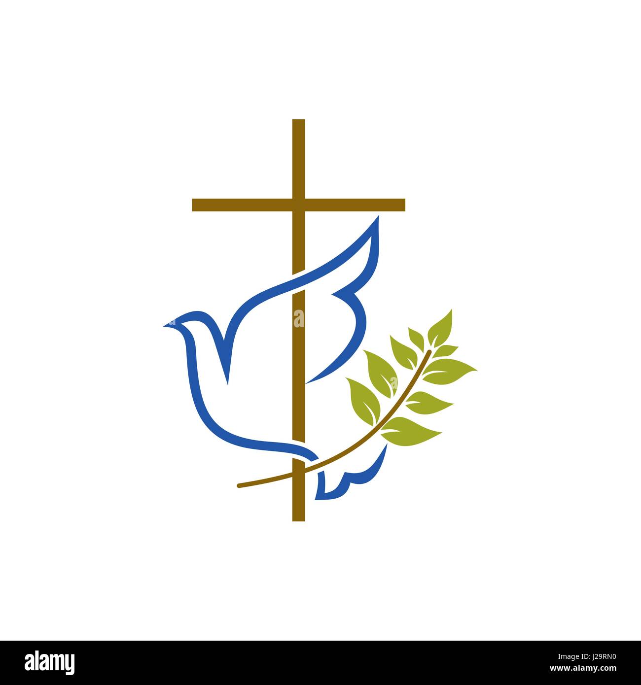 Colomba E Croce Clipart