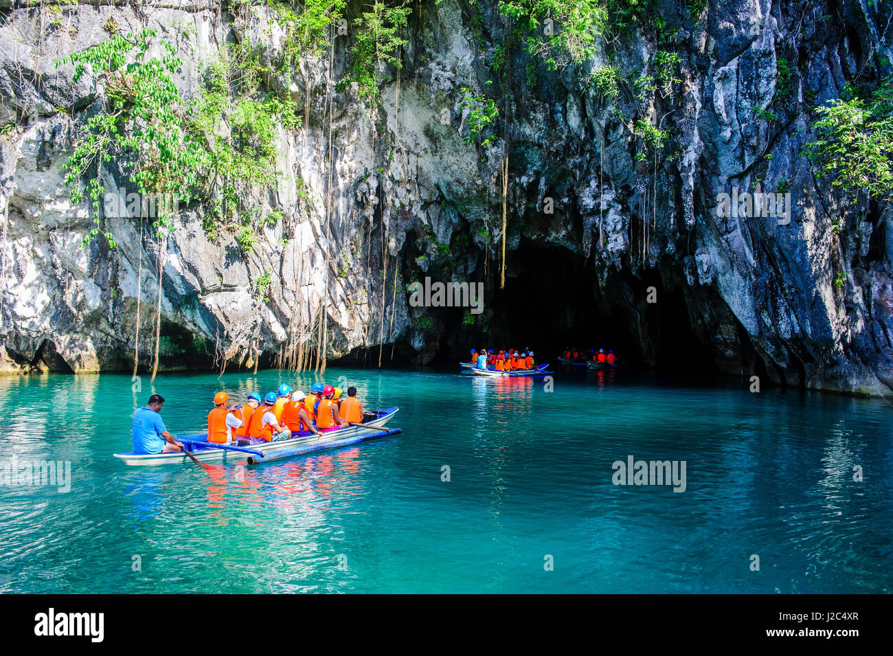 Grotta palawan puerto princesa fiume sotterraneo filippine immagini e ...