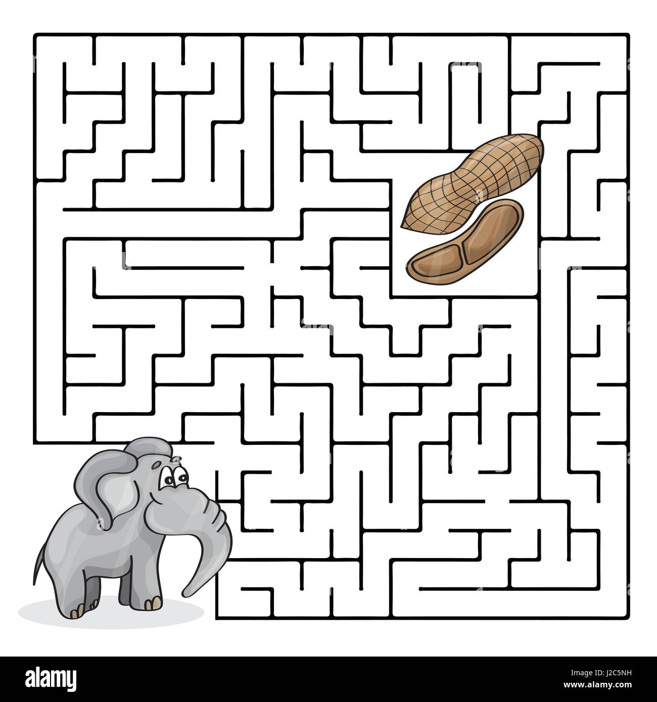 Labirinto di istruzione o labirinto gioco per bambini con graziosi ...