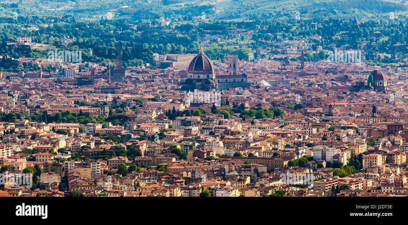 Il panorama di Firenze città vecchia, Italia. Firenze, città d'arte ...