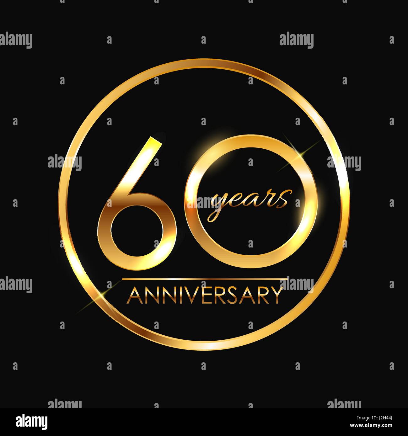 Età di 60 anni Immagini Vettoriali Stock - Alamy