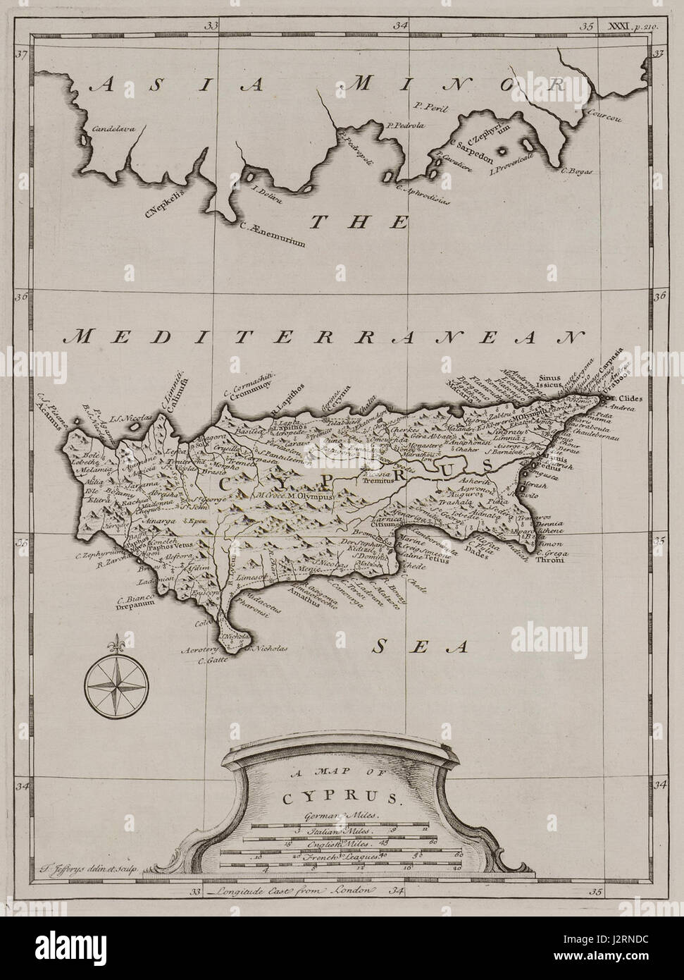 Mappa di cipro immagini e fotografie stock ad alta risoluzione - Alamy