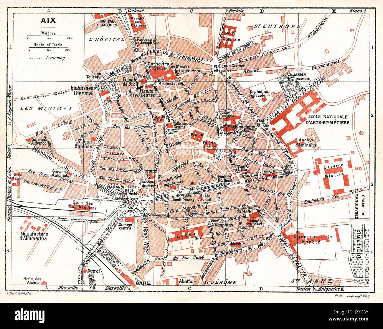 Mappa di aix en provence immagini e fotografie stock ad alta ...