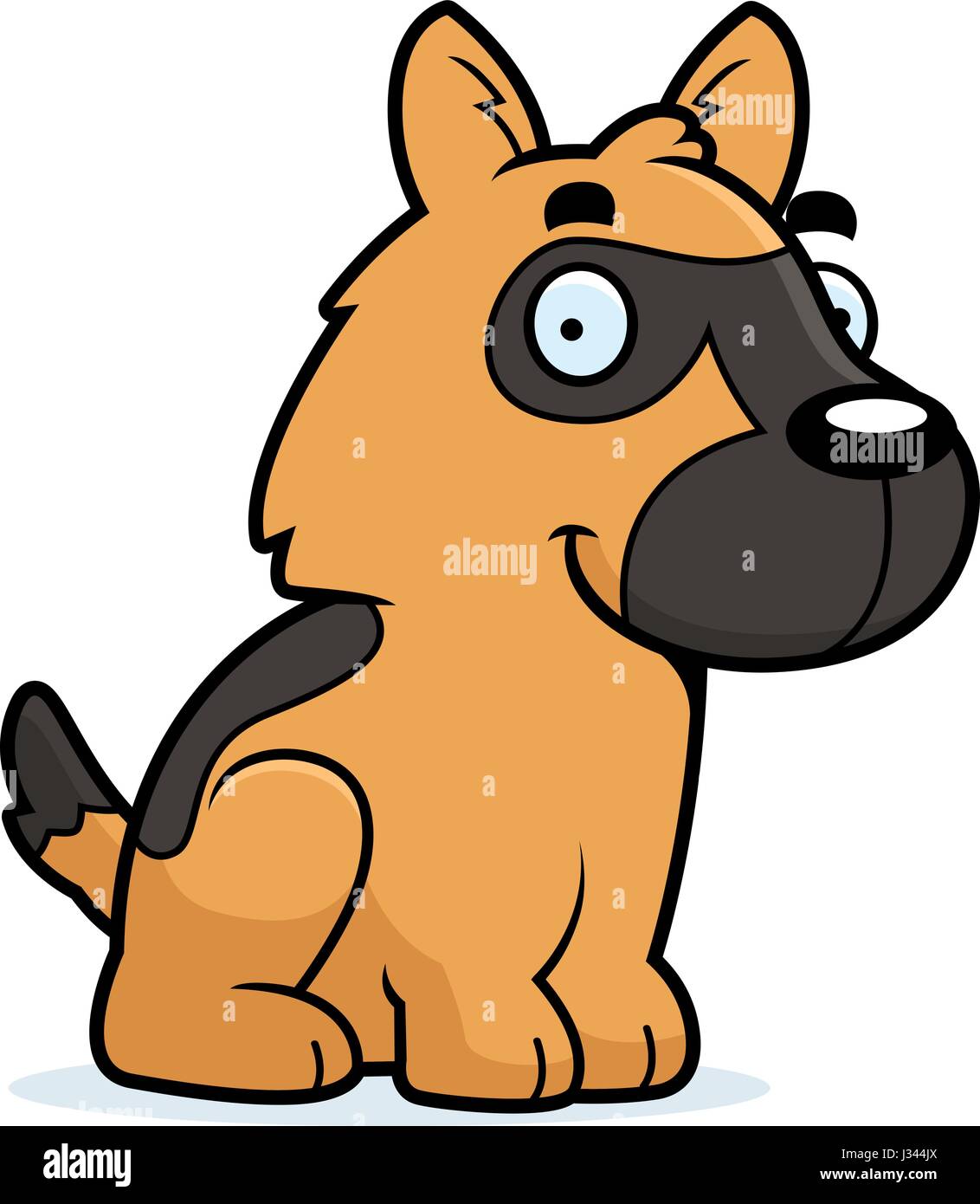 Pastore tedesco di razza alsaziana Immagini Vettoriali Stock - Alamy