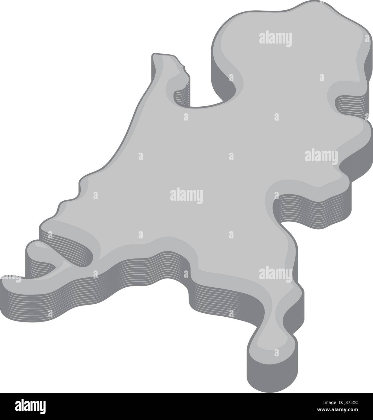 Olanda cartina colorata Immagini senza sfondo e Foto Stock ritagliate ...