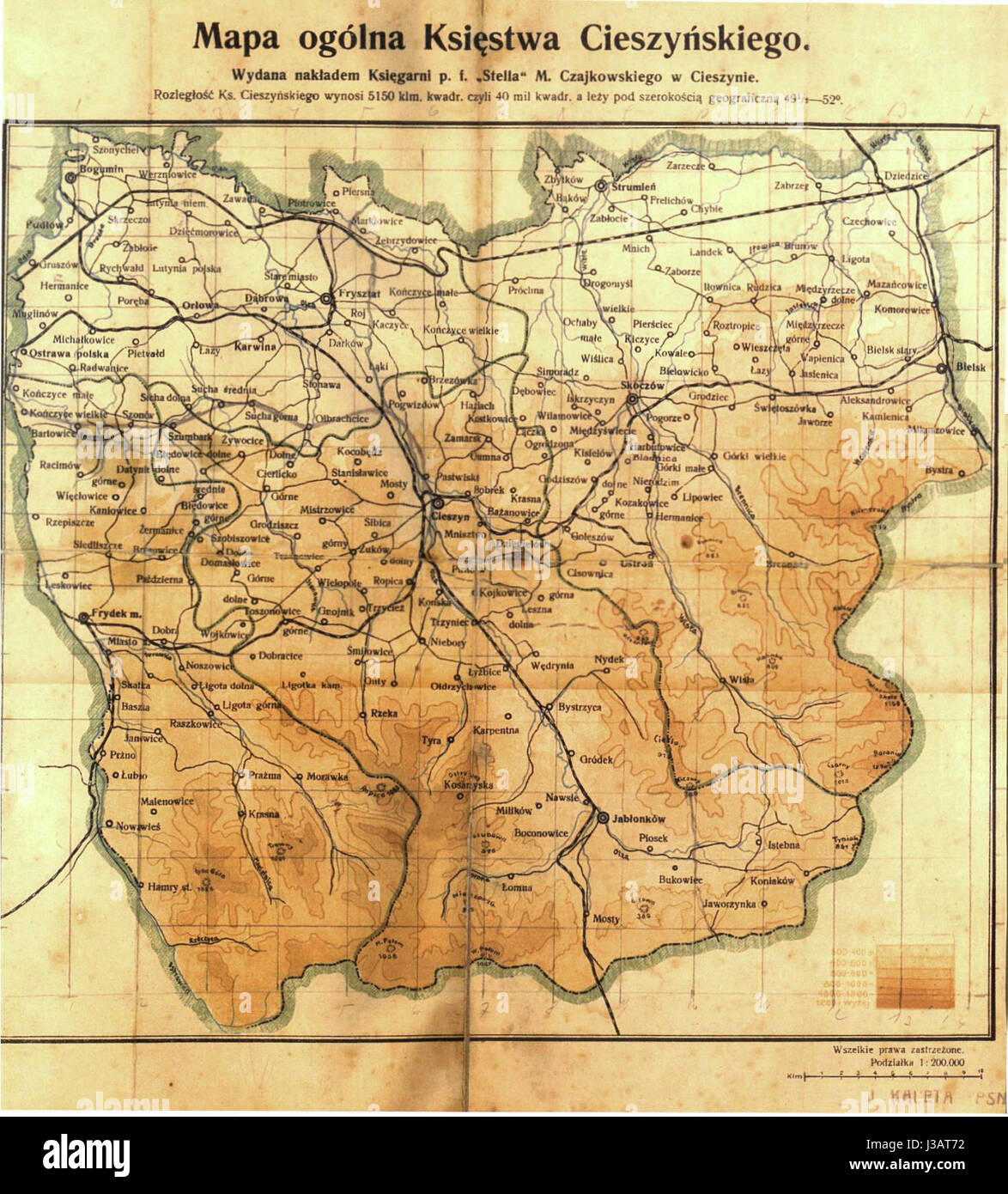 Vecchia mappa teschen immagini e fotografie stock ad alta risoluzione ...