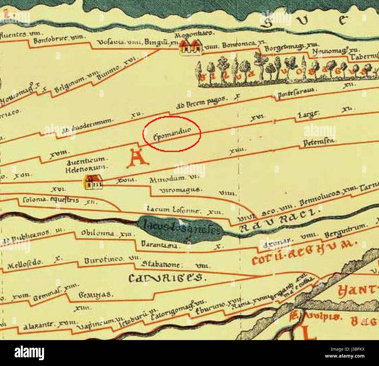 Peutinger map immagini e fotografie stock ad alta risoluzione - Alamy