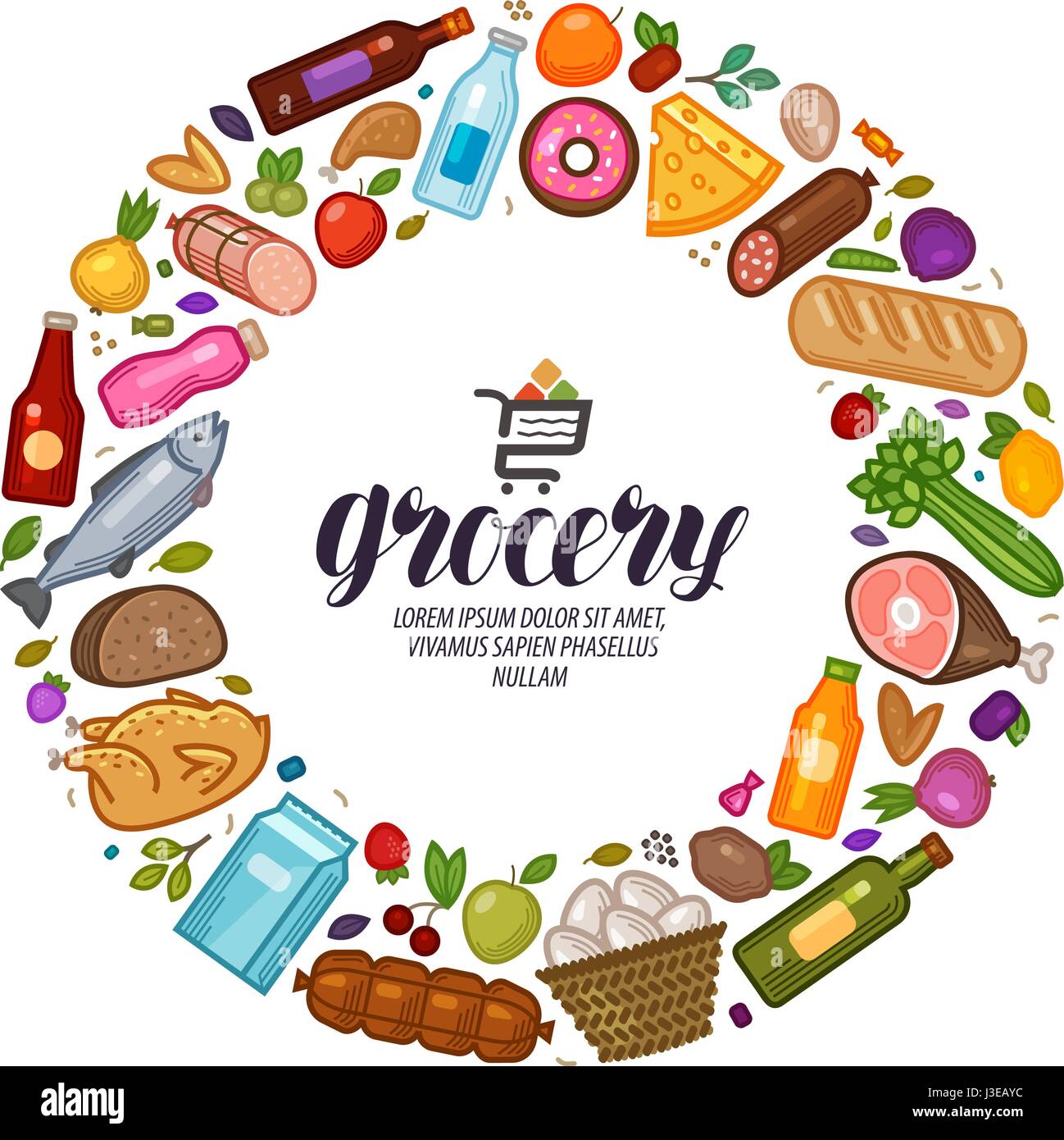Grocery store Immagini Vettoriali Stock - Alamy