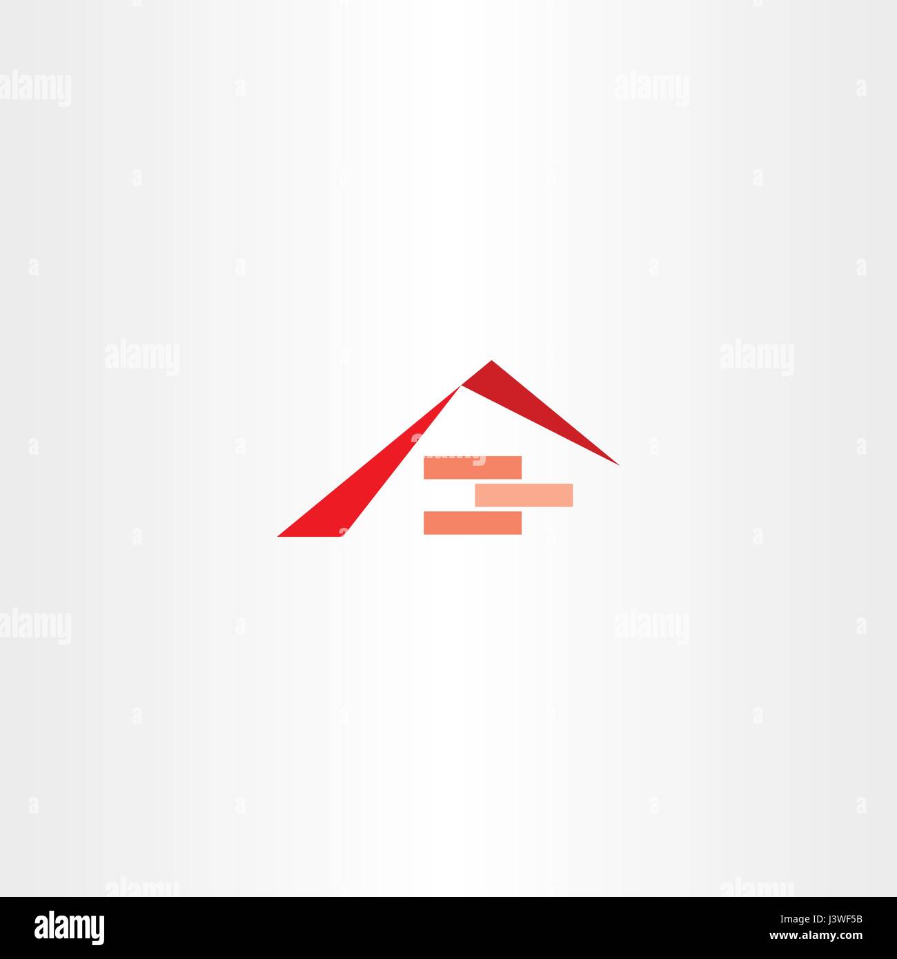 Costruzione casa in mattoni del tetto logo azienda Immagine e ...