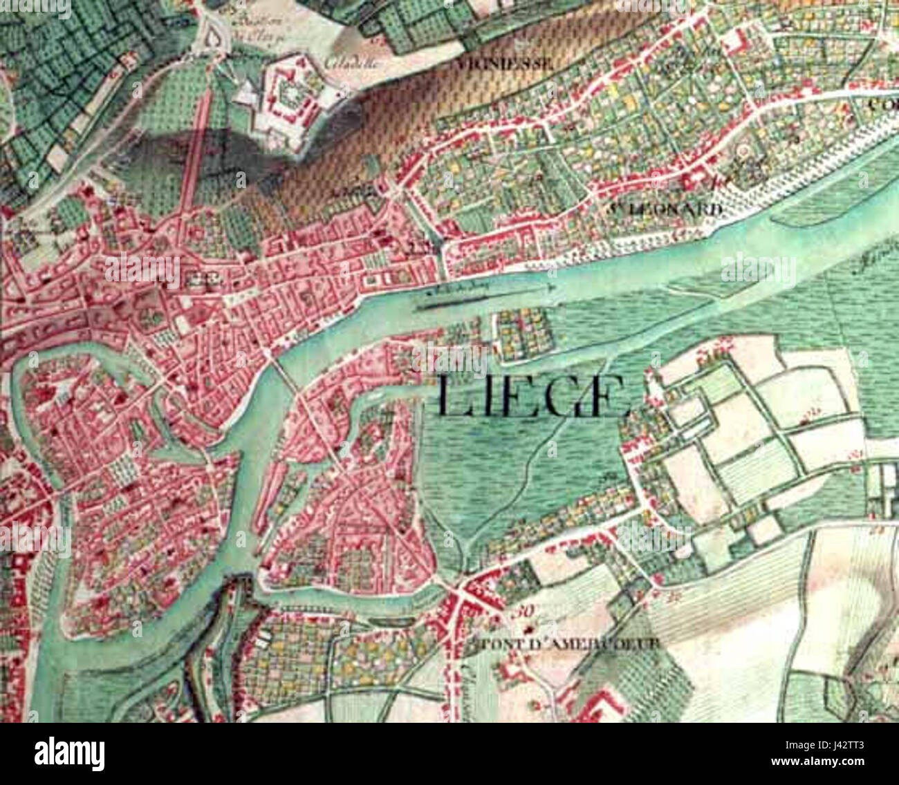 Liege map immagini e fotografie stock ad alta risoluzione - Alamy
