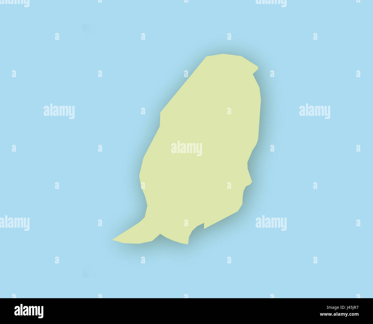 Mappa dell'isola di grenada immagini e fotografie stock ad alta ...