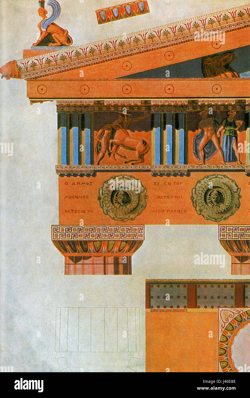 Illustration of acropolis parthenon immagini e fotografie stock ad alta ...