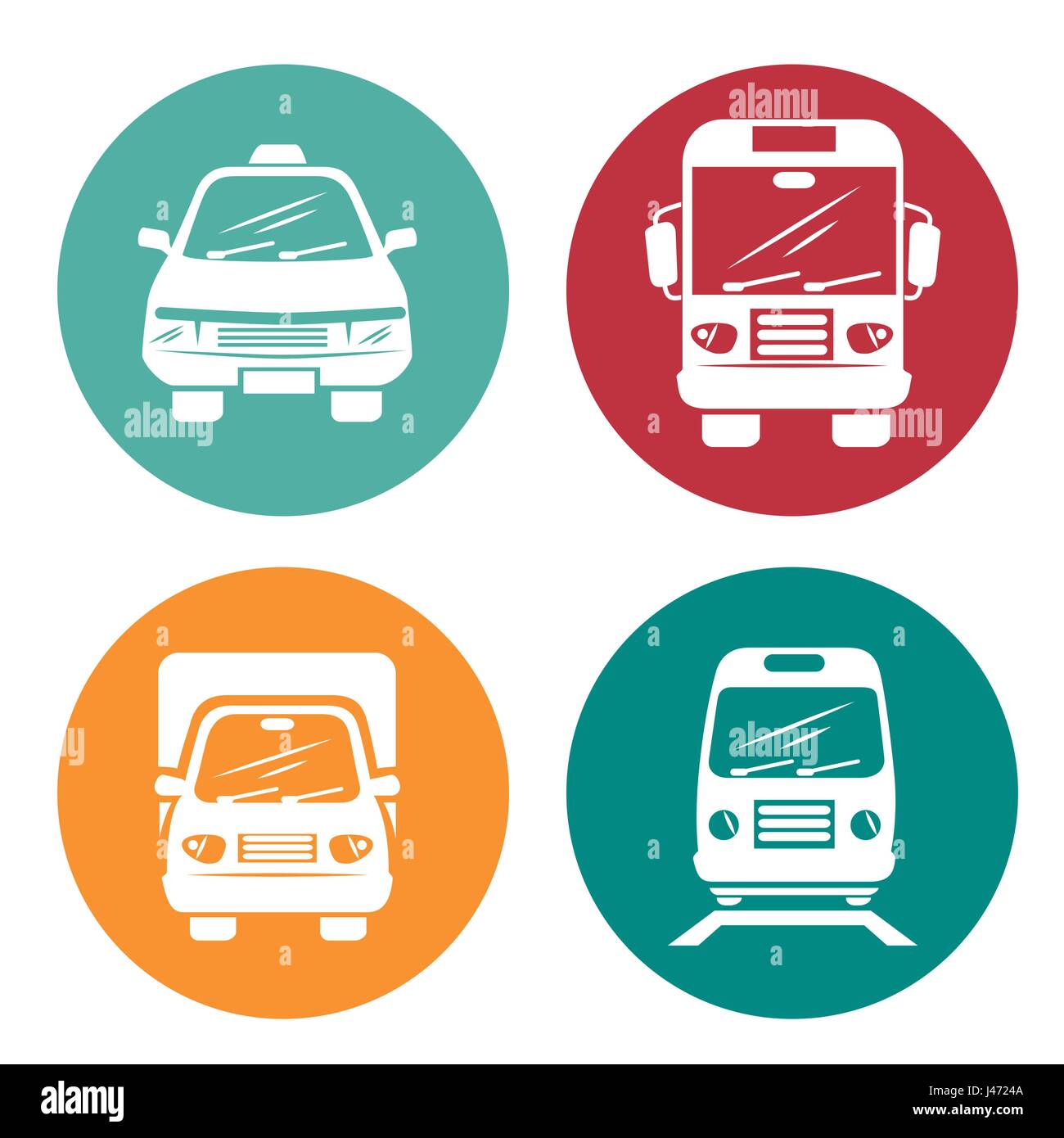 Mezzi di trasporto in autobus Immagini Vettoriali Stock - Alamy