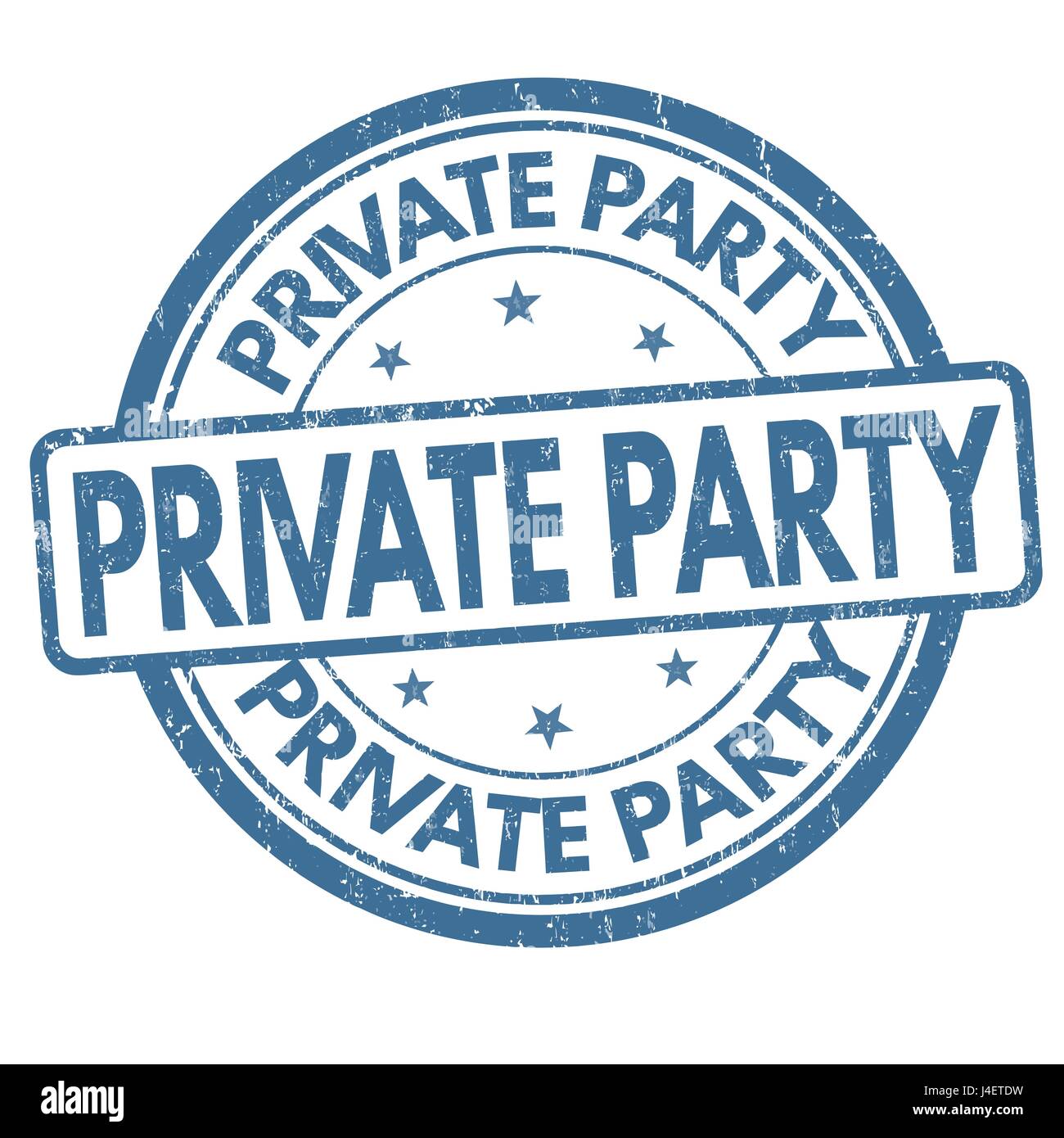 Private party sign stamp on immagini e fotografie stock ad alta ...