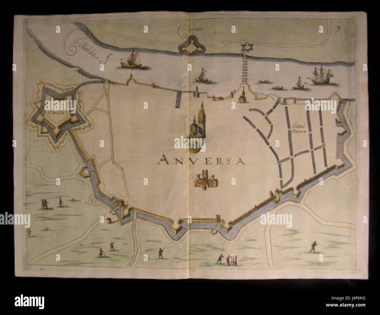Antica mappa di anversa immagini e fotografie stock ad alta risoluzione ...