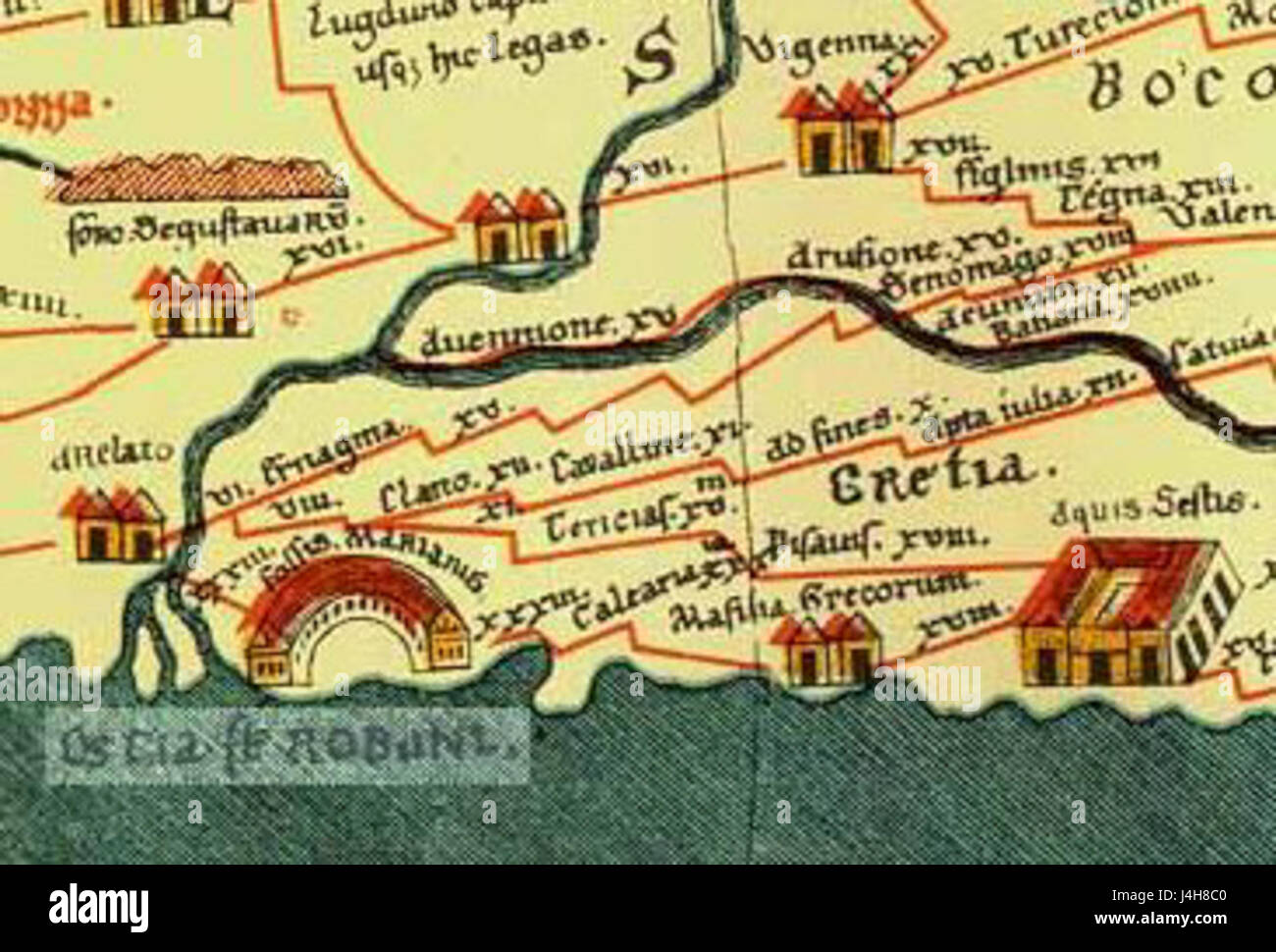 Peutinger map immagini e fotografie stock ad alta risoluzione - Alamy