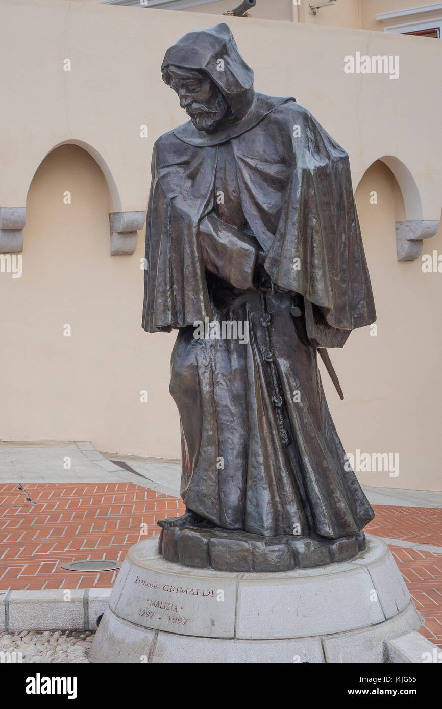 Statue francois grimaldi monk monaco immagini e fotografie stock ad ...