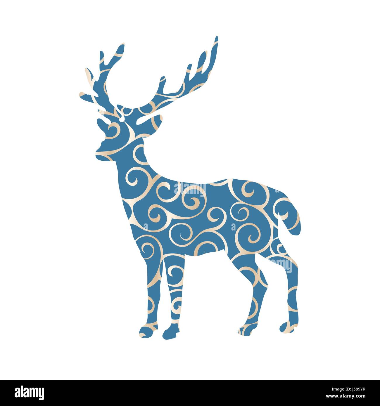 Sagoma di cervo animale Immagini Vettoriali Stock - Pagina 2 - Alamy
