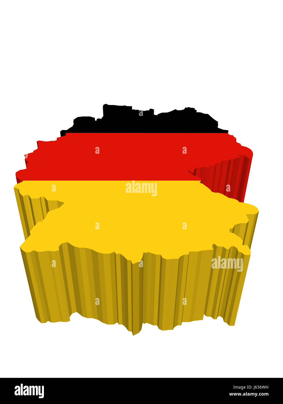 Europa Berlino Germania Repubblica federale tedesca bandiera geografia ...