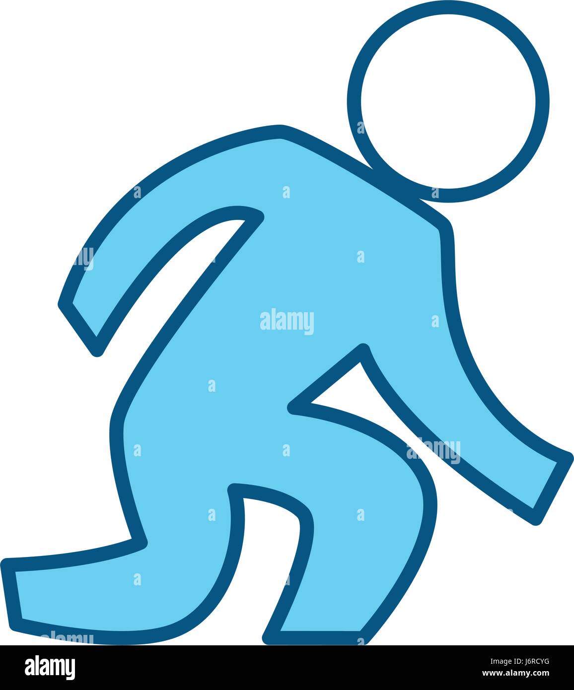 Figura inginocchiata Immagini Vettoriali Stock - Alamy