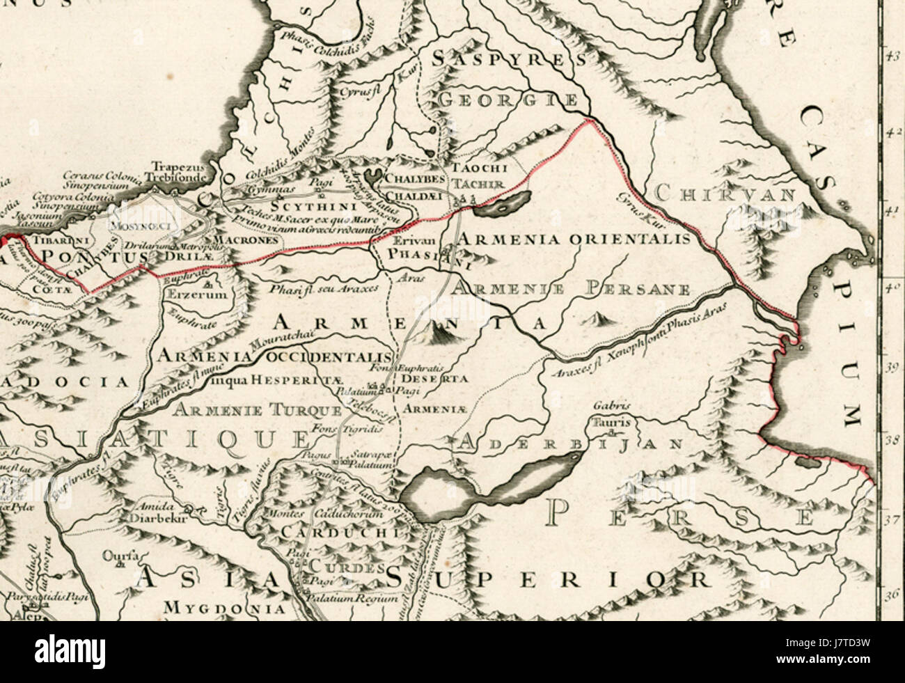 Antica mappa dell'armenia immagini e fotografie stock ad alta ...