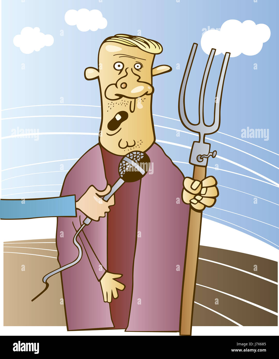 Interview cartoon immagini e fotografie stock ad alta risoluzione - Alamy