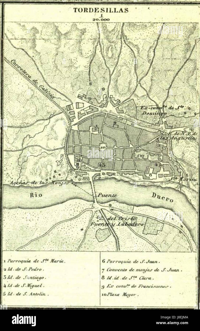 Mappa di tordesillas immagini e fotografie stock ad alta risoluzione ...