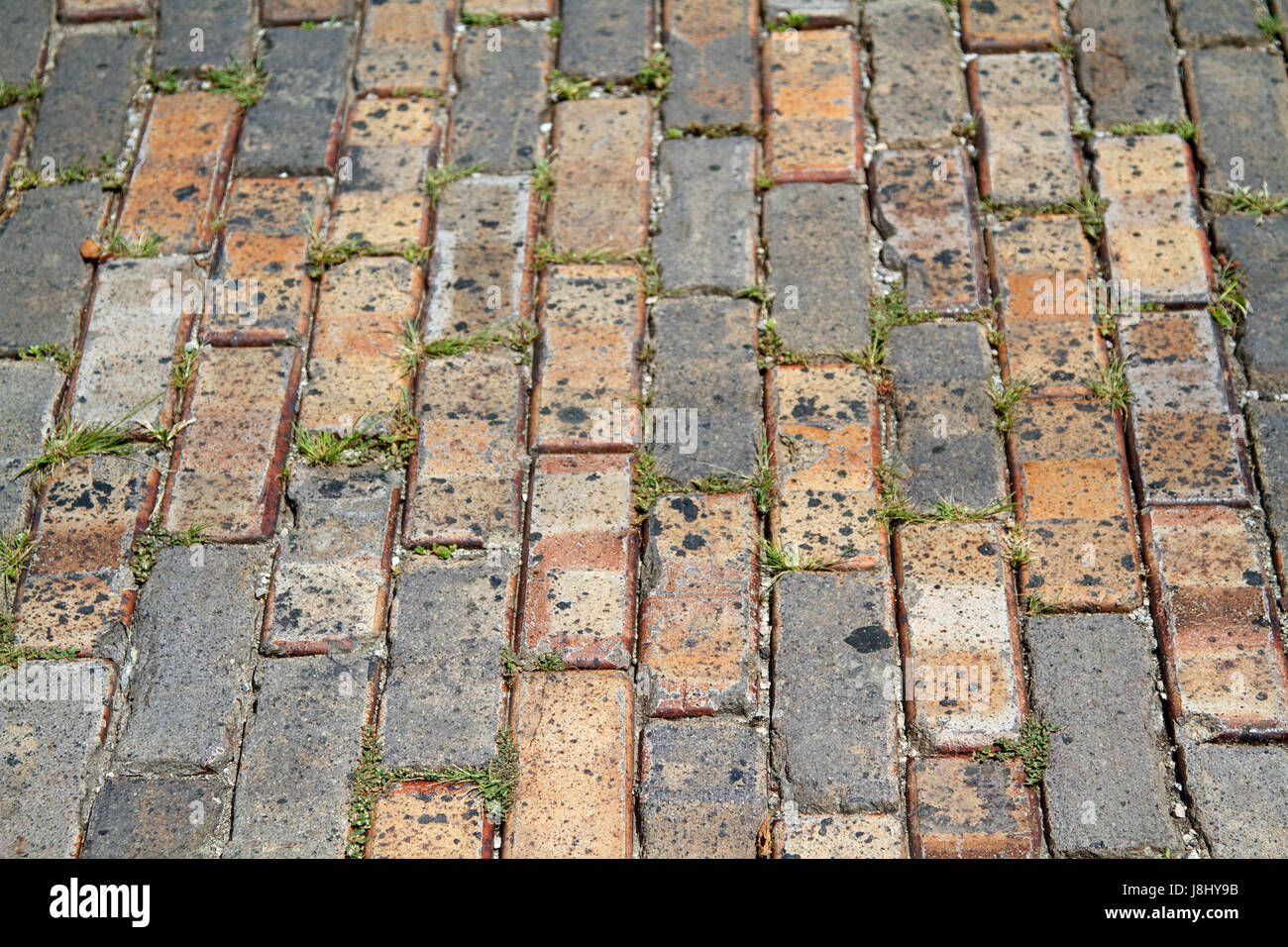 La parete in mattoni, marciapiede, pattern, sfondo, sfondo, texture ...