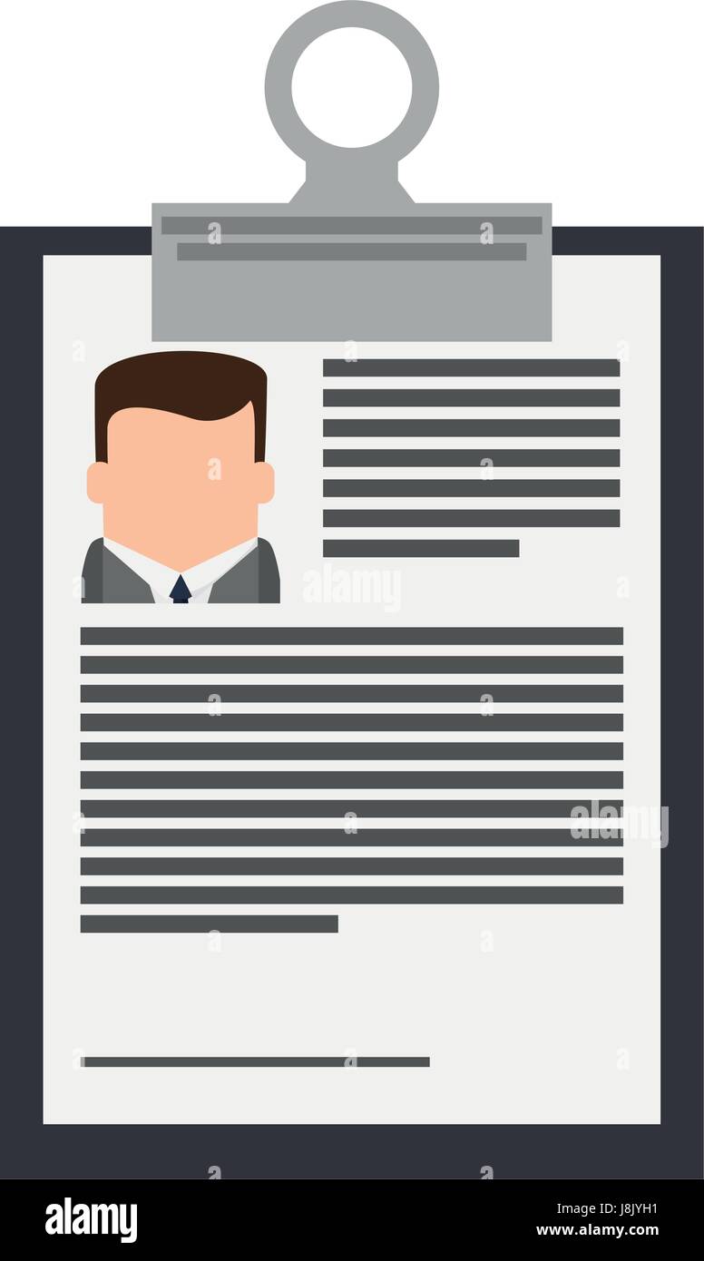Cv Curriculum Vitae Resume Vector Immagini e Fotos Stock - Alamy
