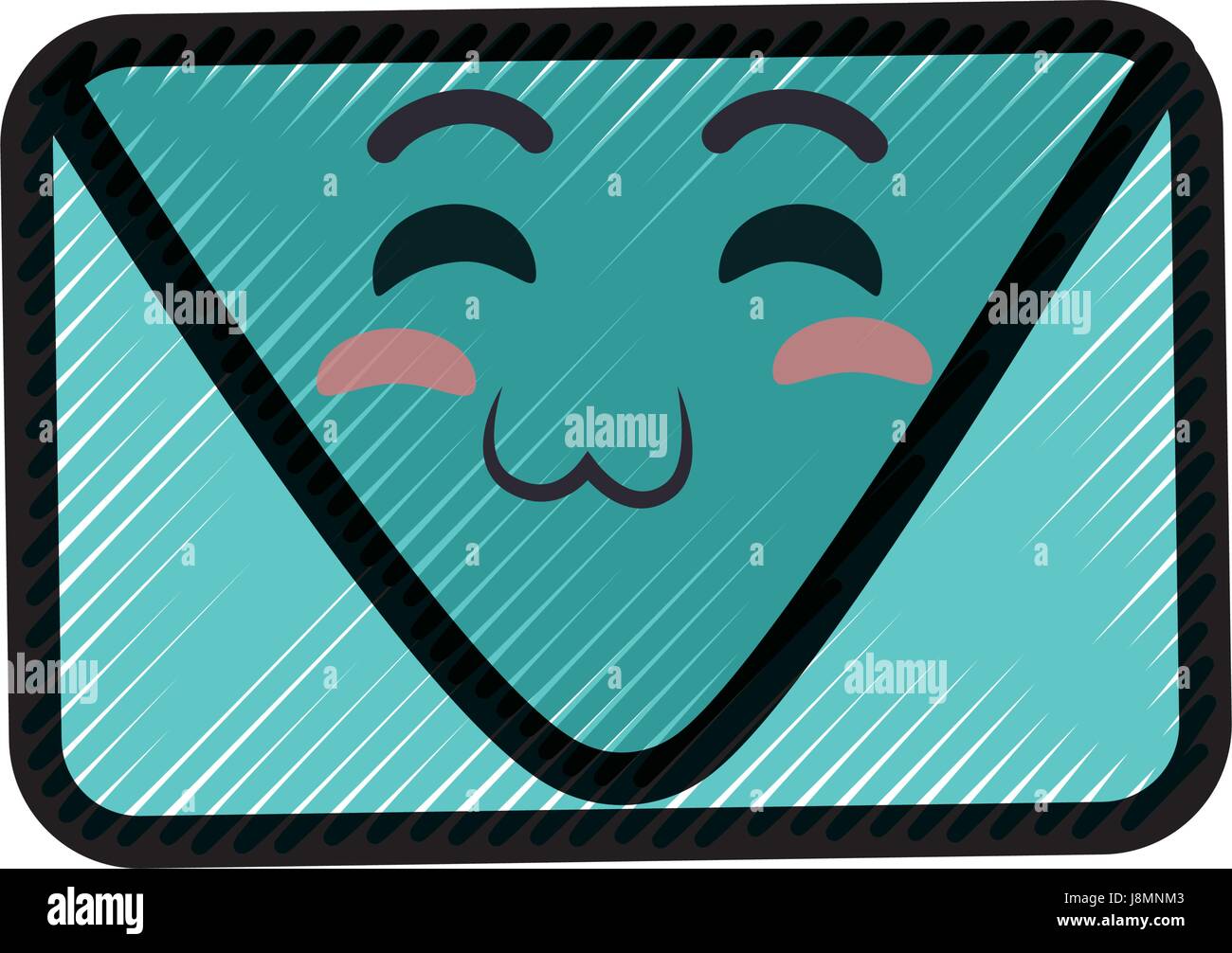 Message envelope cartoon draw vector immagini e fotografie stock ad ...