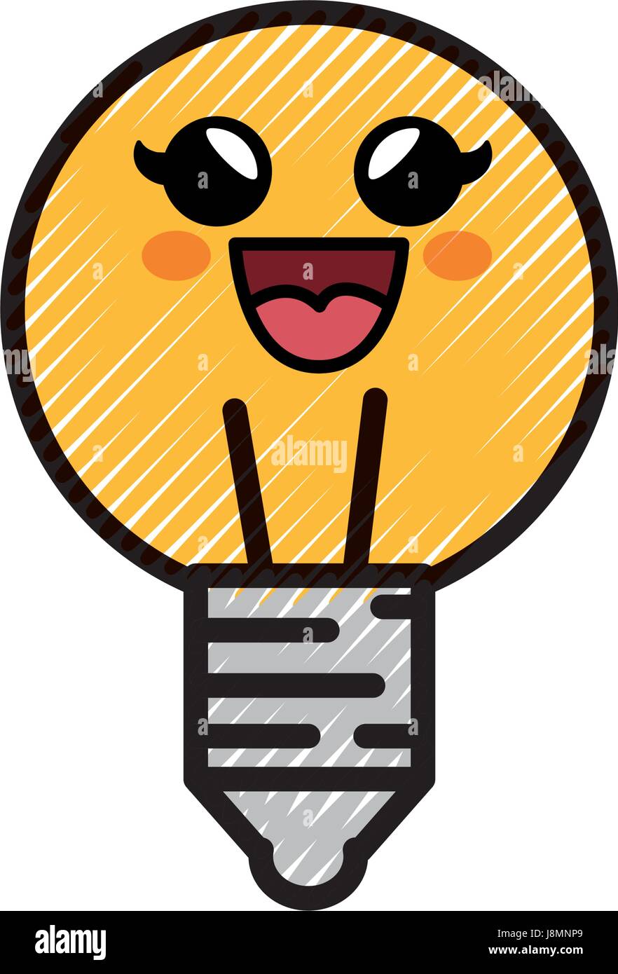 Light bulb cartoon smiley immagini e fotografie stock ad alta ...