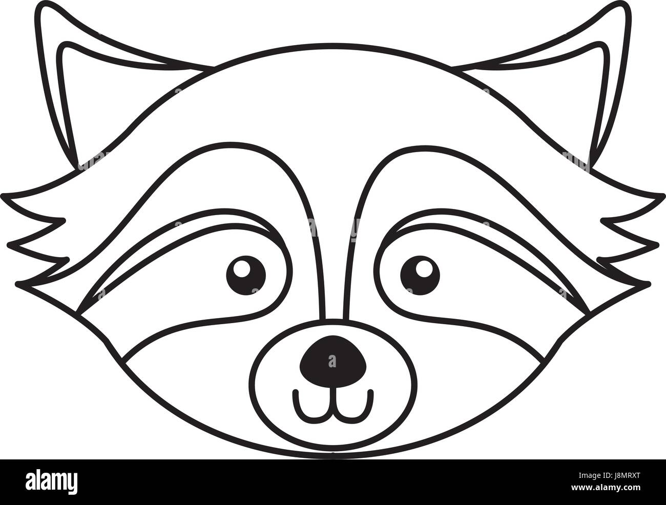 Cartone animato di procione Immagini Vettoriali Stock - Alamy