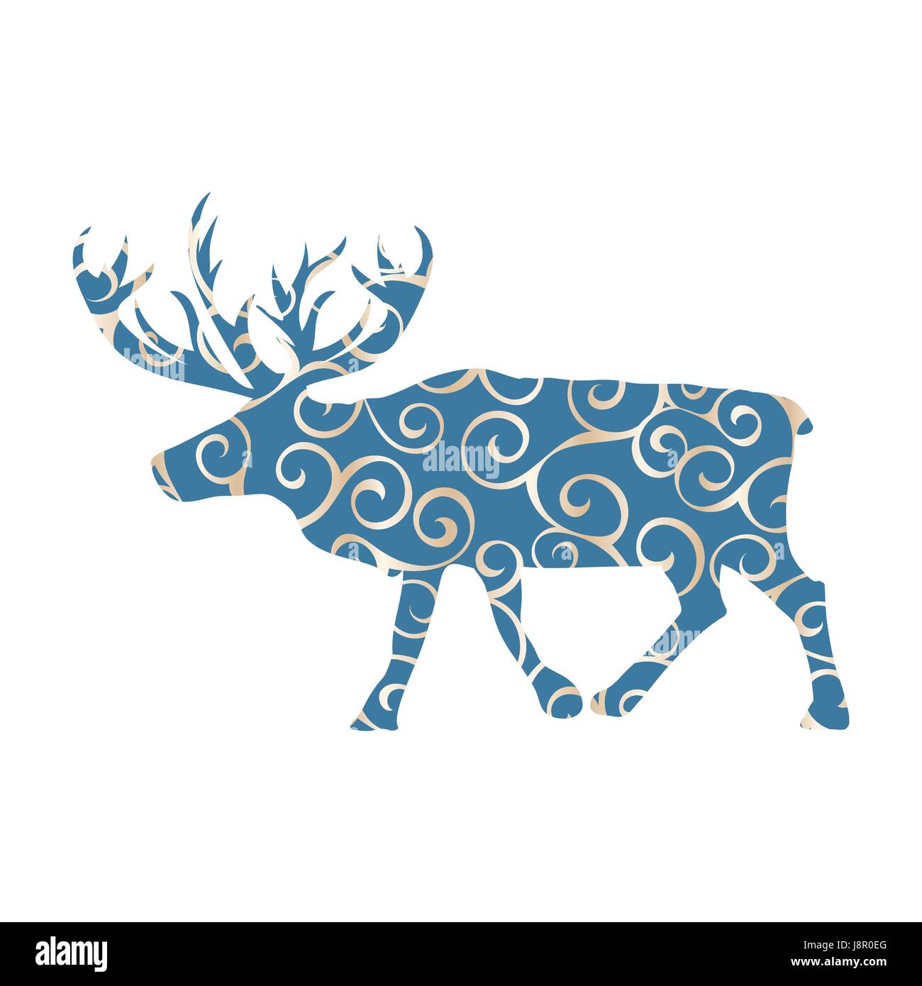 Sagoma di cervo animale Immagini Vettoriali Stock - Pagina 2 - Alamy