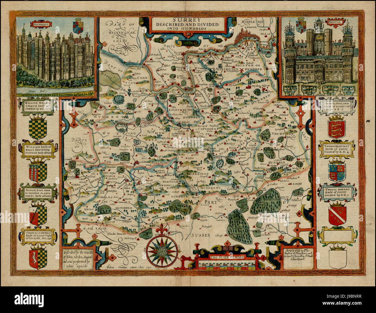 Mappa del surrey immagini e fotografie stock ad alta risoluzione - Alamy