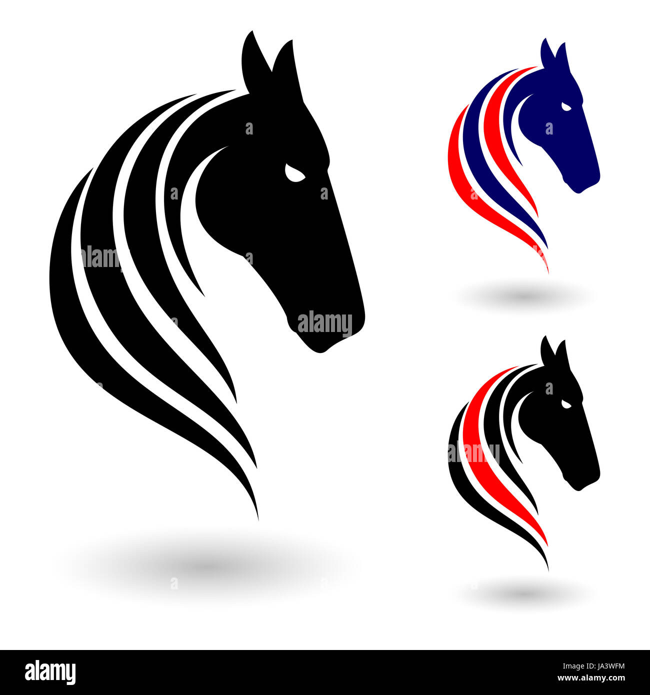 Cavallo disegno testa stilizzato Immagini senza sfondo e Foto Stock ...