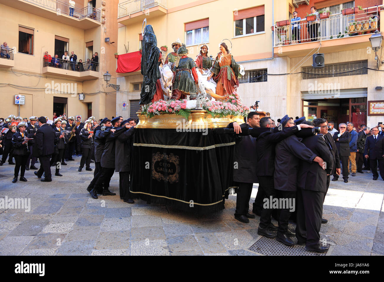 L'Italia, in Sicilia, la città di Trapani, la Processione dei Misteri ...