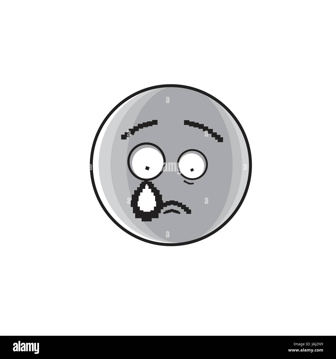 Cartoon emoticon crying tears isolated immagini e fotografie stock ad ...