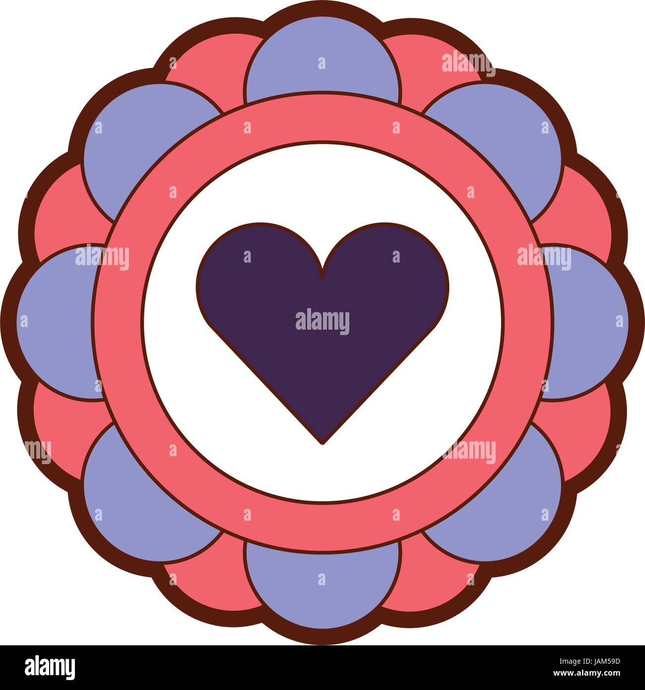 Cuore Stilizzato Immagini Vettoriali Stock - Alamy