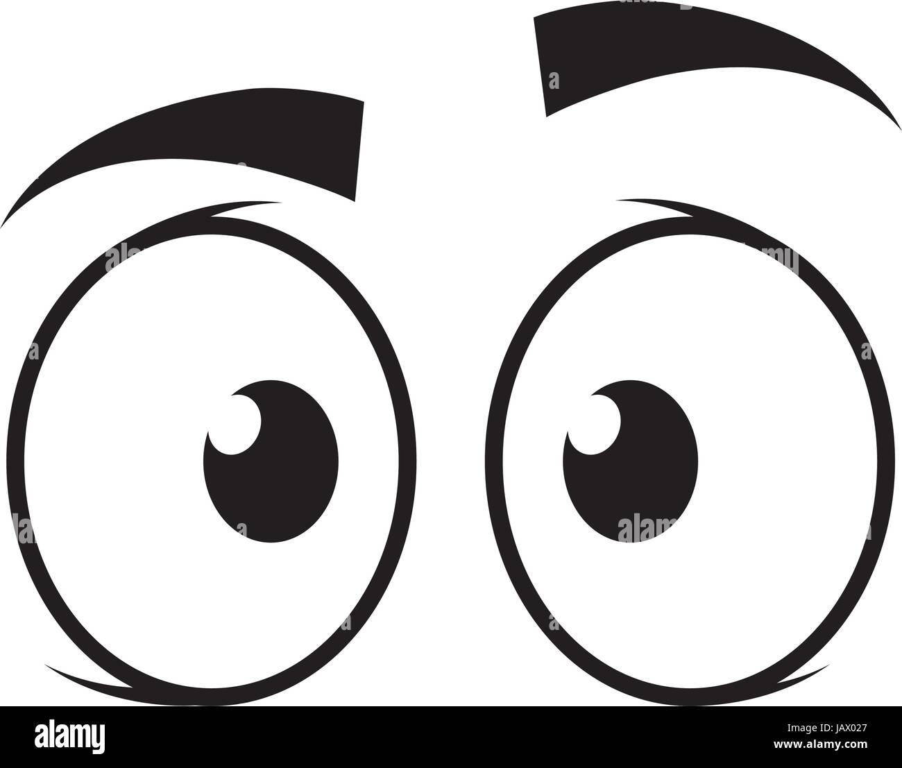 Cartoon icona occhi Immagine e Vettoriale - Alamy