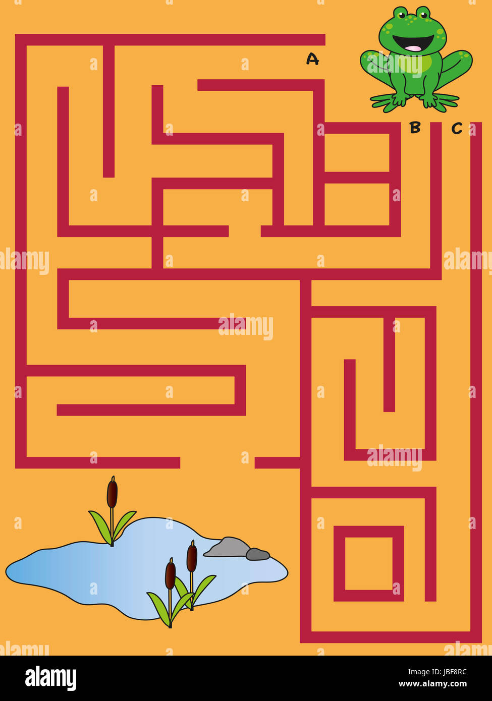 Puzzle game labirinto facile immagini e fotografie stock ad alta ...