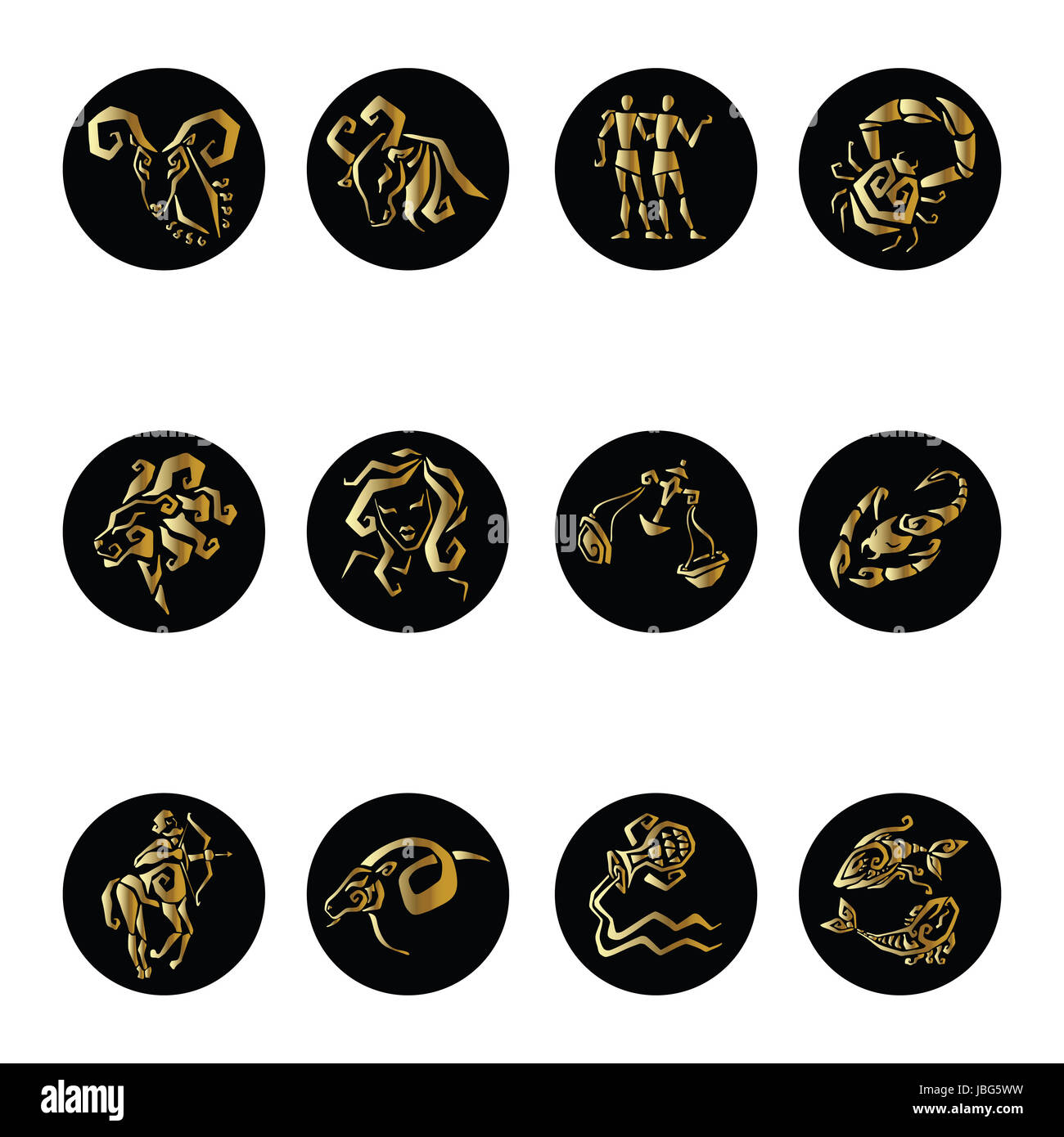 Oroscopo. Dodici simboli dei segni zodiacali Foto stock - Alamy Oroscopo. Dodici simboli dei segni zodiacali Foto stock - Alamy