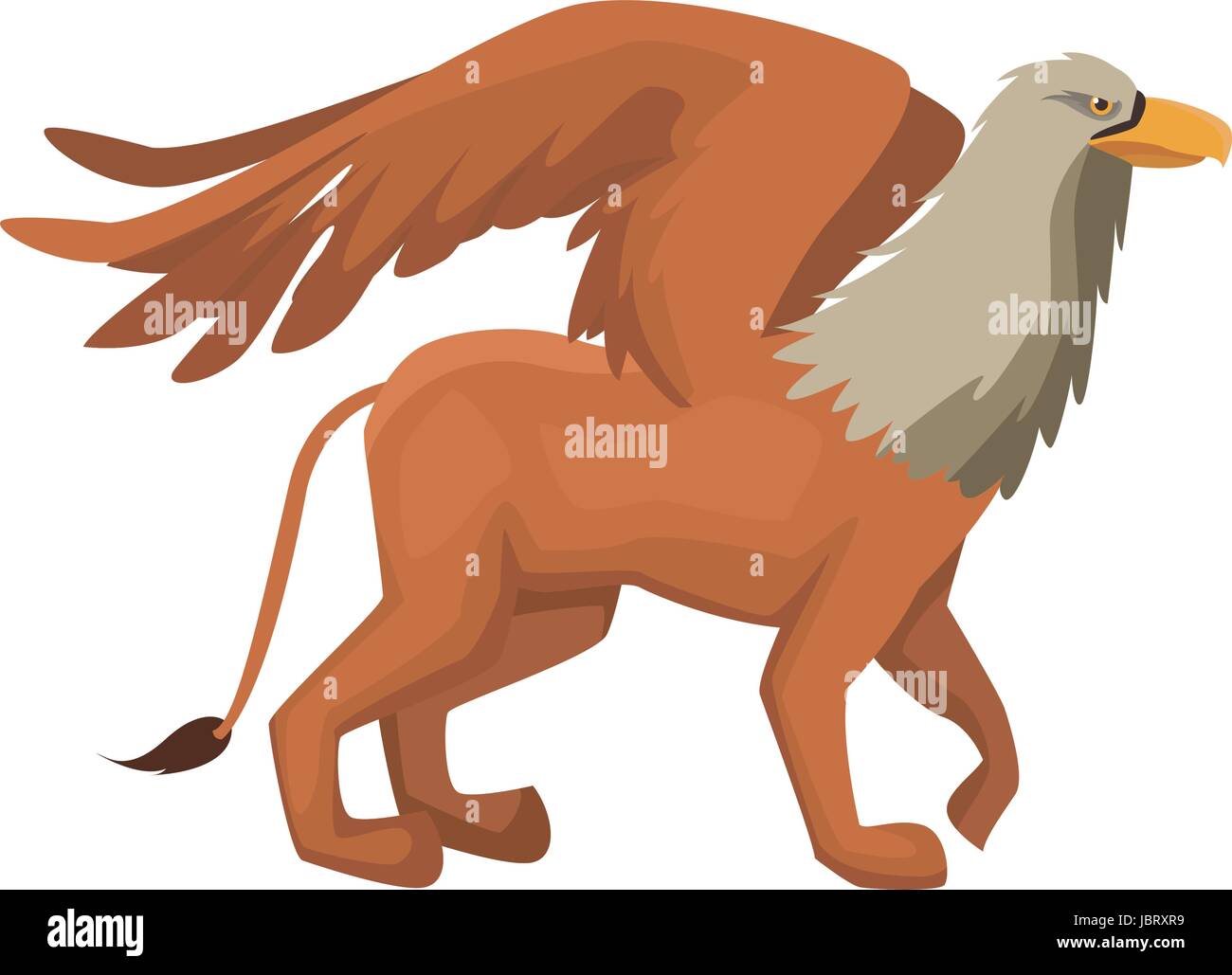 Griffin magic mitologica Bestia Alata design Immagine e Vettoriale - Alamy