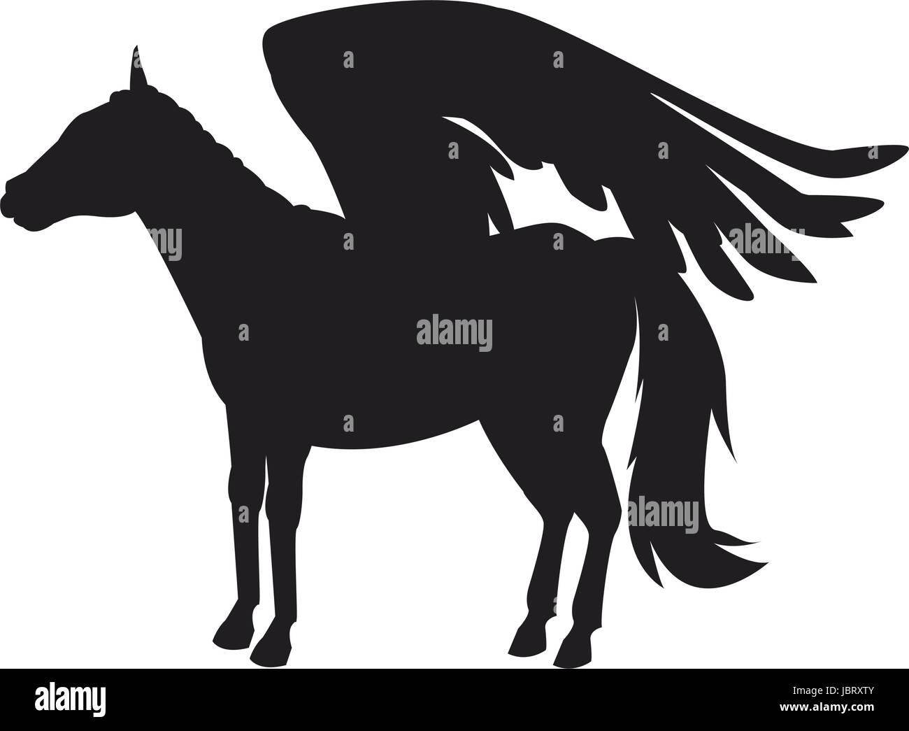 Il cavallo alato della mitologia greca Immagini Vettoriali Stock - Alamy