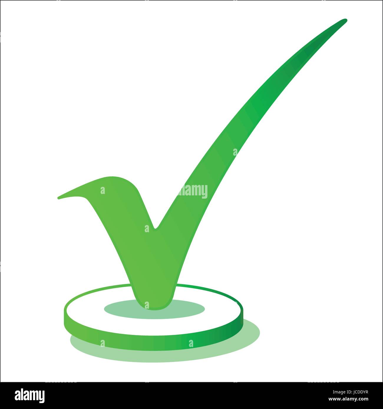 Icona di spunta verde Immagini Vettoriali Stock - Alamy