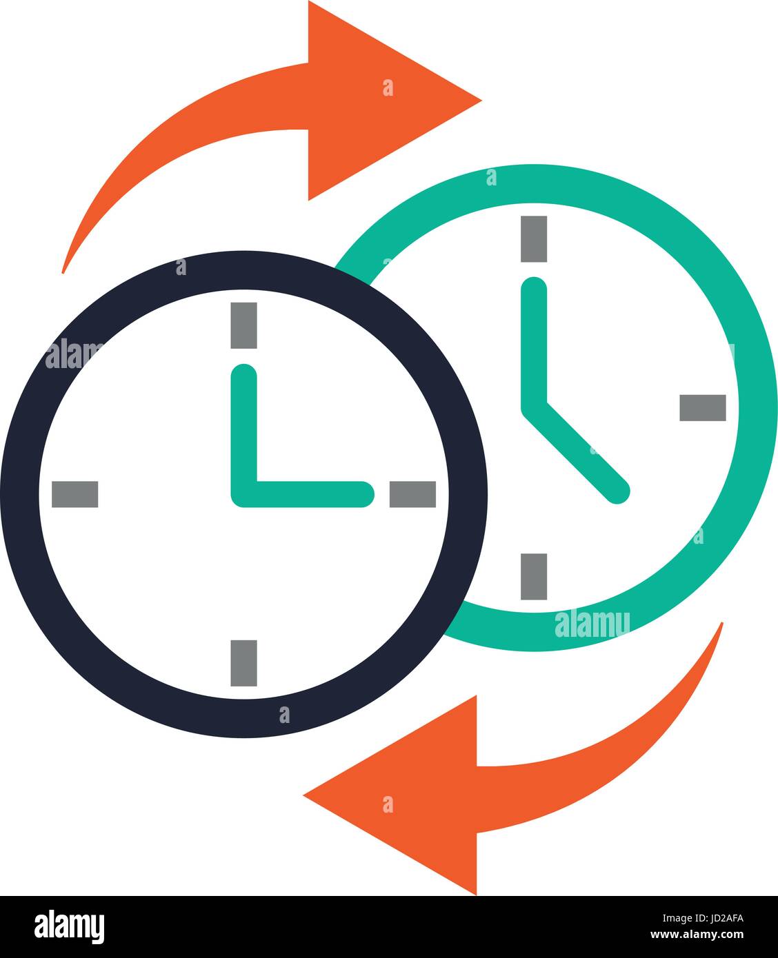 Orologi di fusi orari Immagini Vettoriali Stock - Alamy