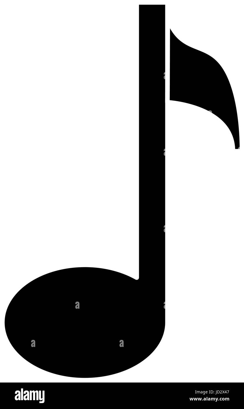 Simbolo di una nota musicale Immagine e Vettoriale - Alamy